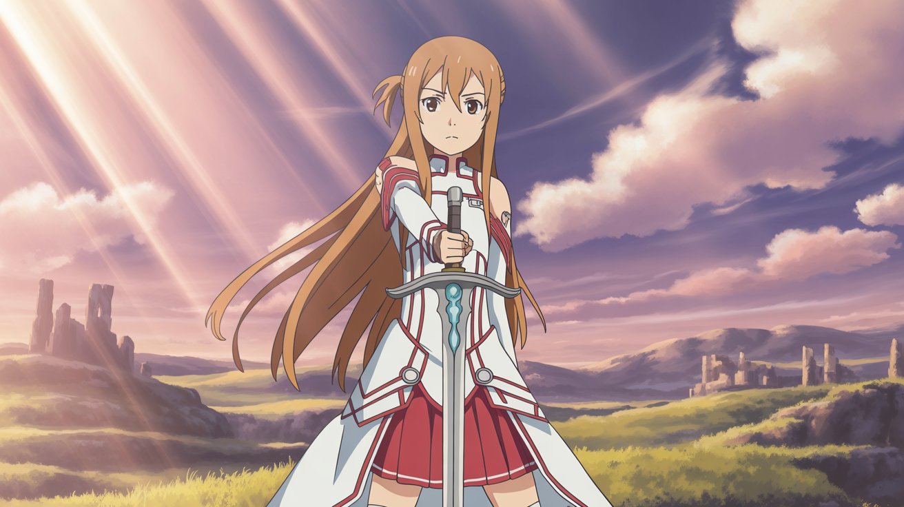 Asuna Yuuki Wallpaper – In landscape.