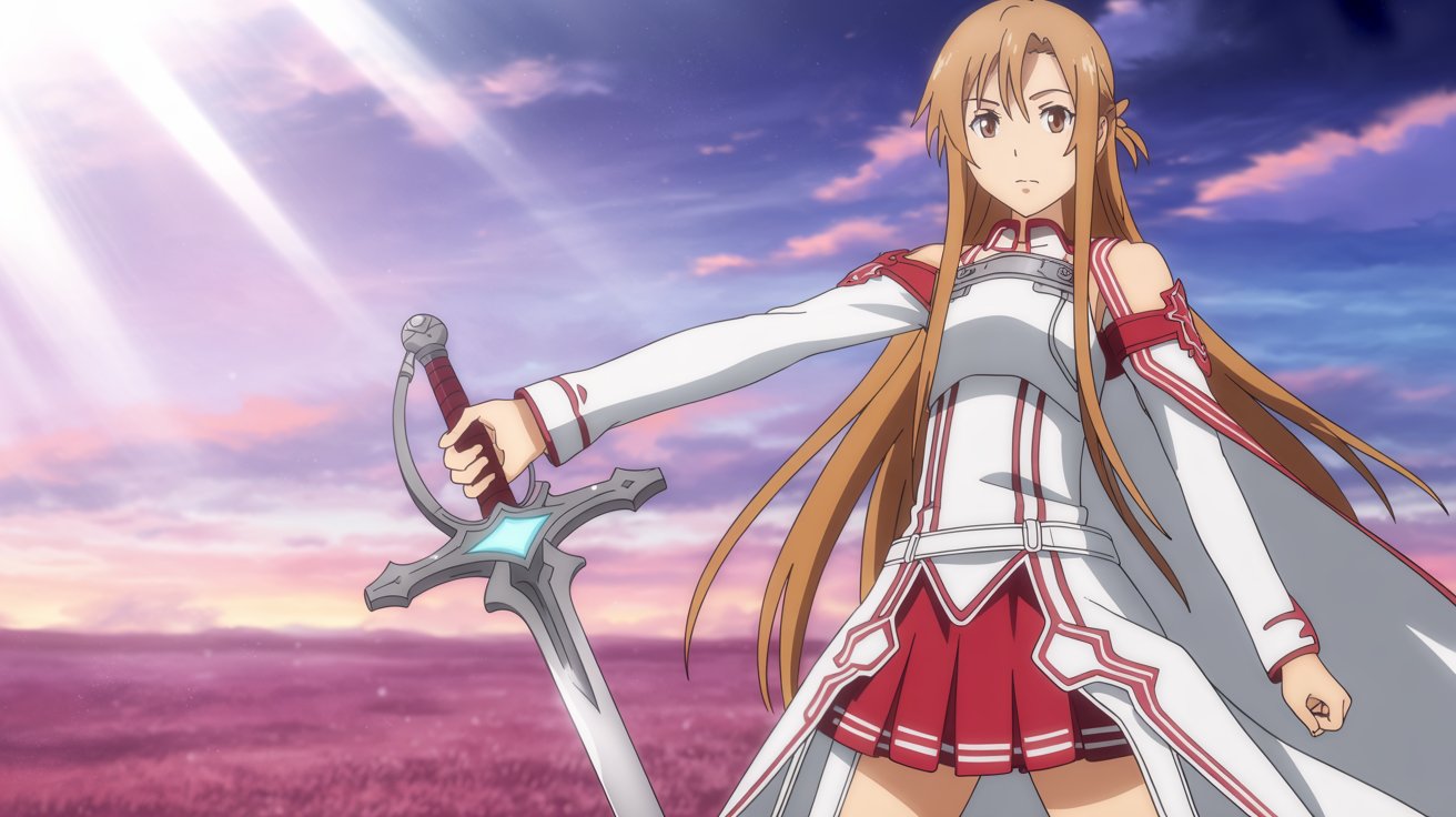 Asuna Yuuki Wallpaper – In landscape.