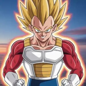 Vegeta Manga PFP– Saiyan Warrior Digital Avatar