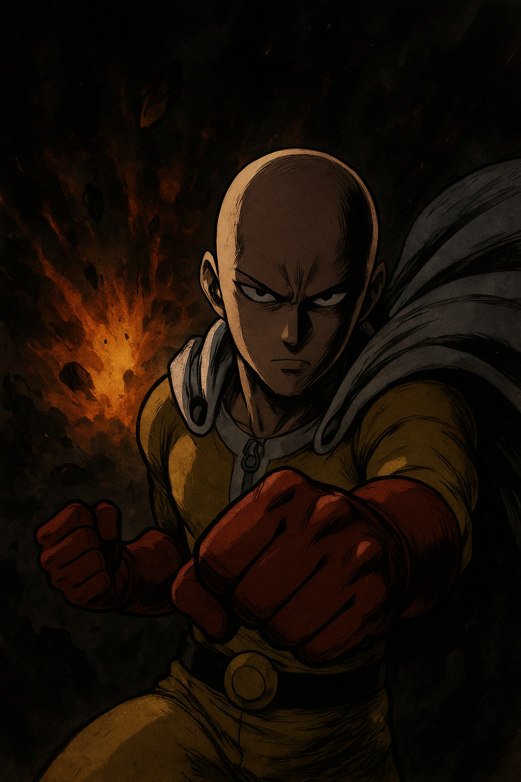 Saitama Manga PFP Art — The One Punch Awakening